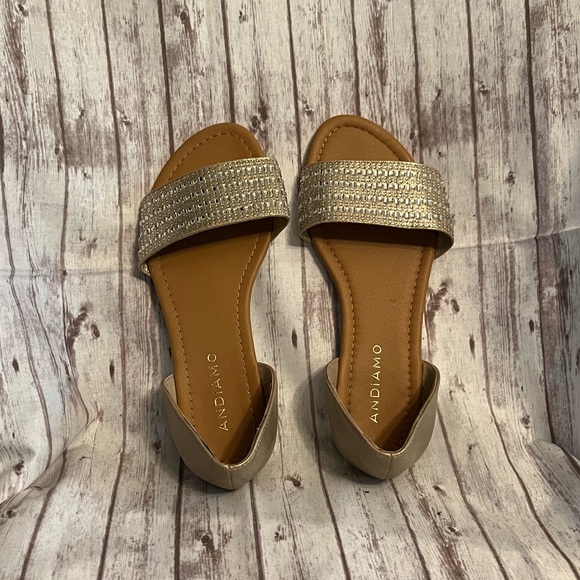 Andiamo | Shoes | Nwot Andiamo Womans Sandals With Rhinestones Size 7w ...